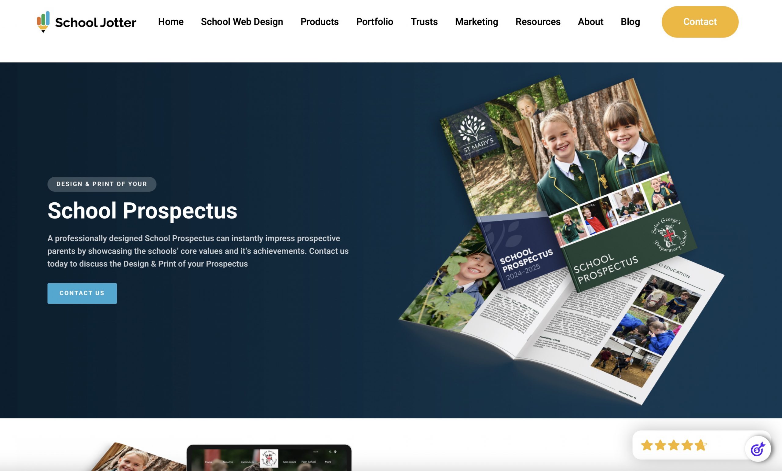 School Prospectus Design - School Jotter